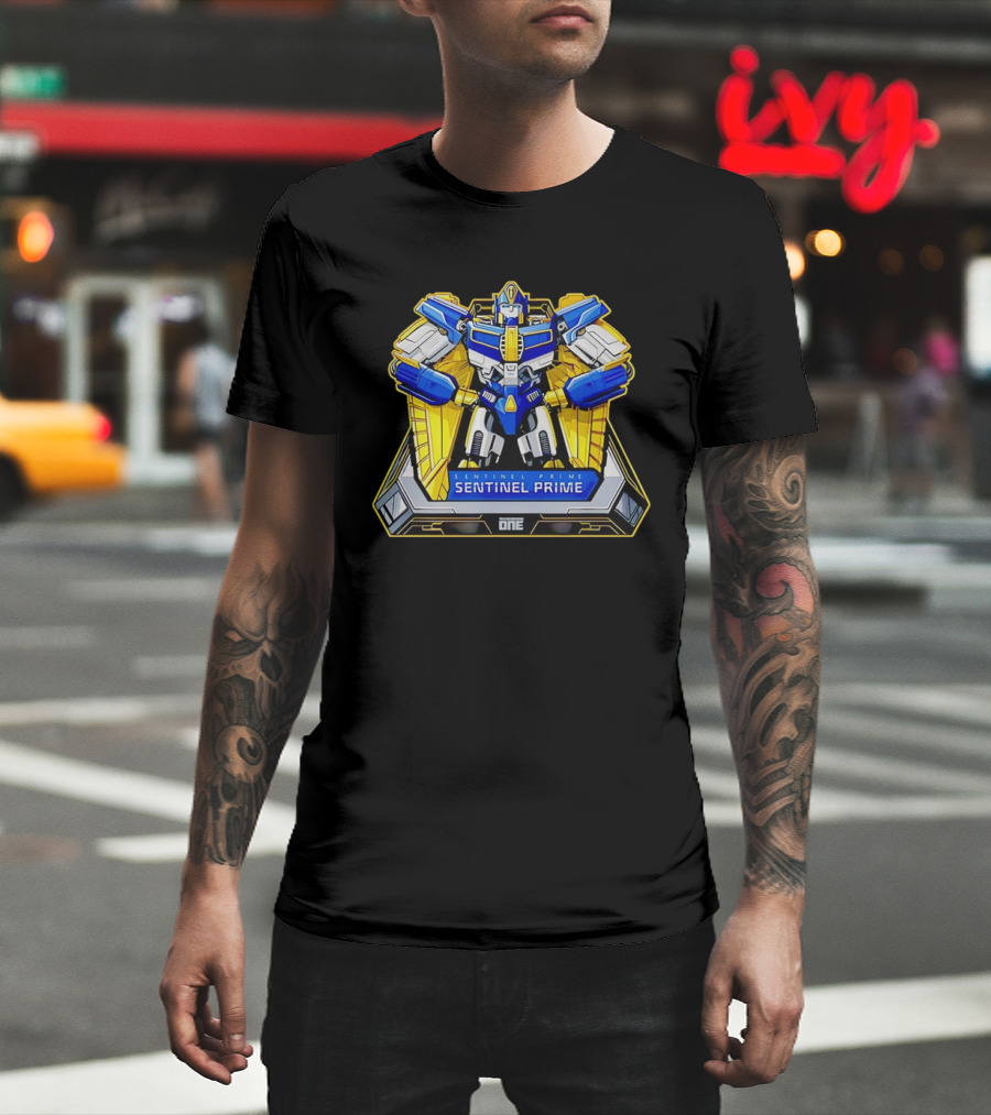 Sentinel Prime Transformers ONE Iconic Retro Big Chest T-Shirt