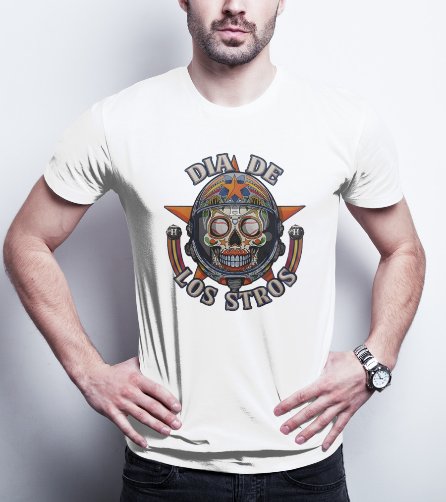 Día De Los Stros Sugar Skull Houston Astros T-Shirt