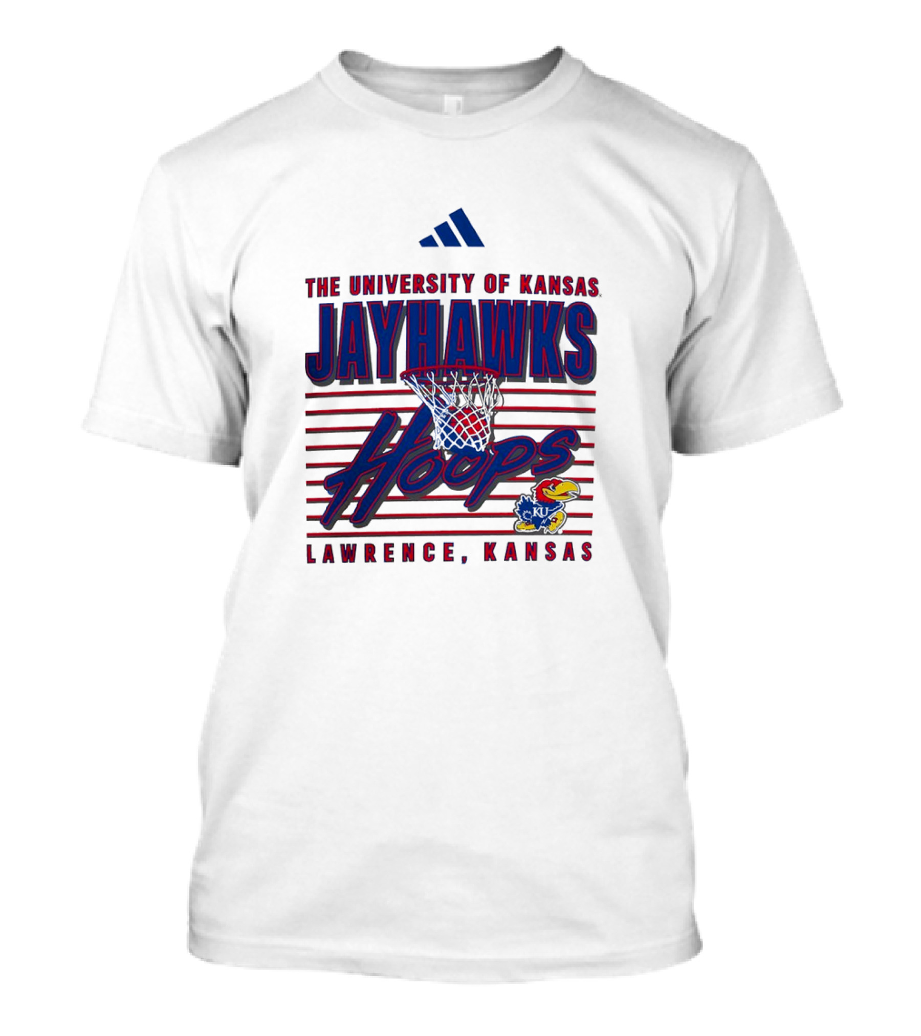 The University Of Kansas Jayhawks Hoops Lawrence Kansas Basketball T-Shirt