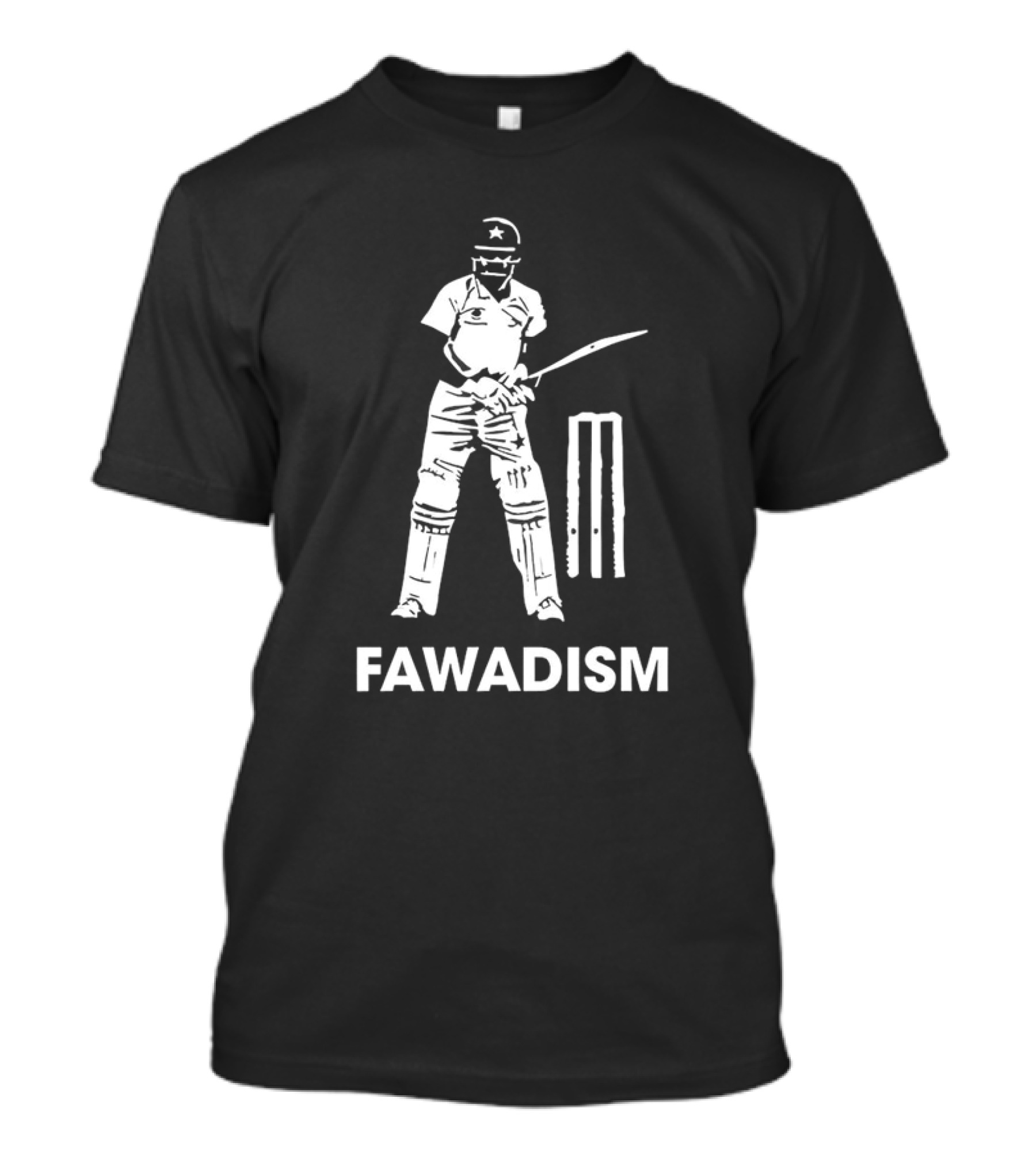 Fawad Alam Fawadism Cricketer With Bat And Stumps T-Shirt