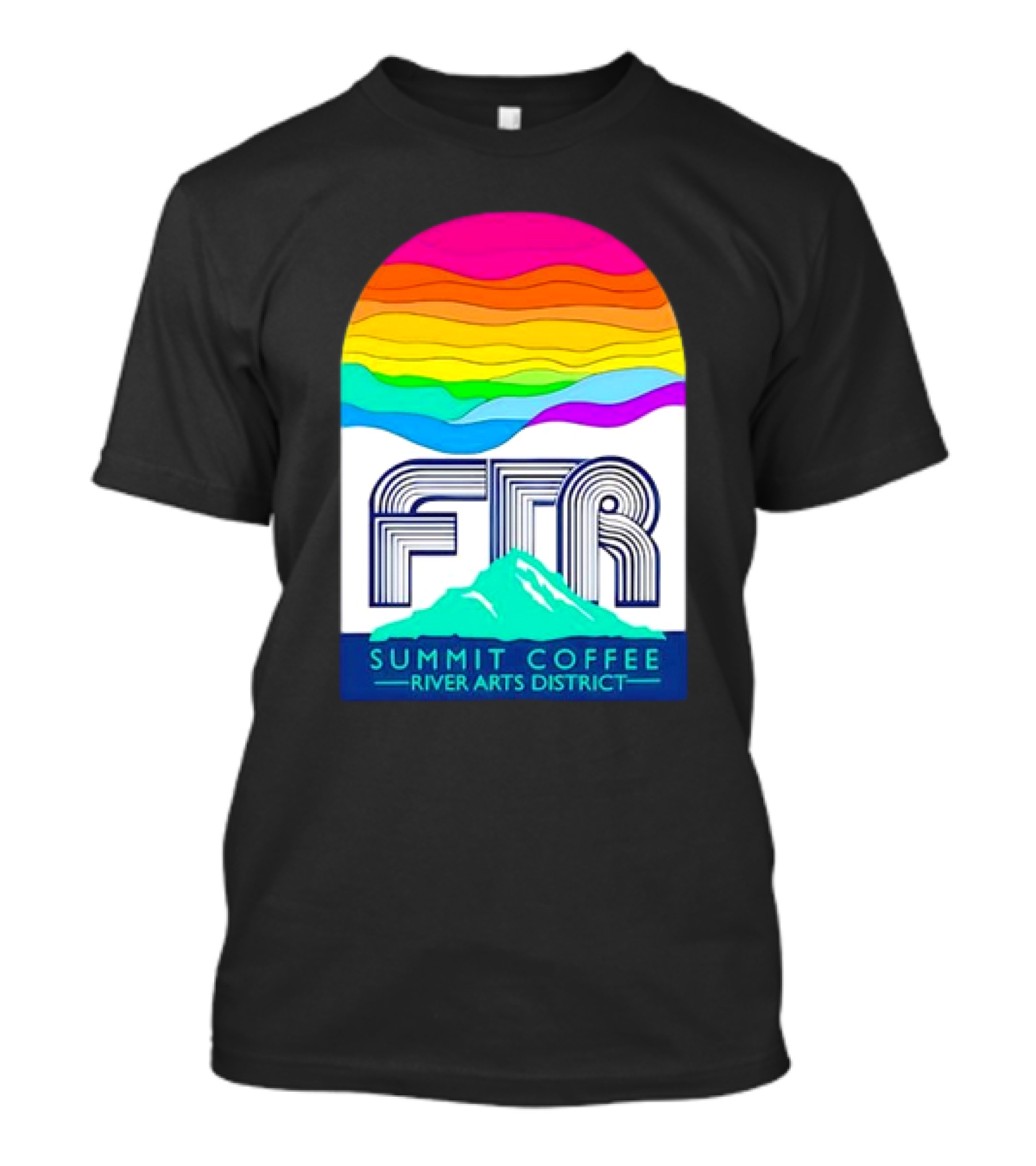 Summit Coffee River Arts District FTR Rainbow Arch Mountain Available Until October 31st, T-Shirt