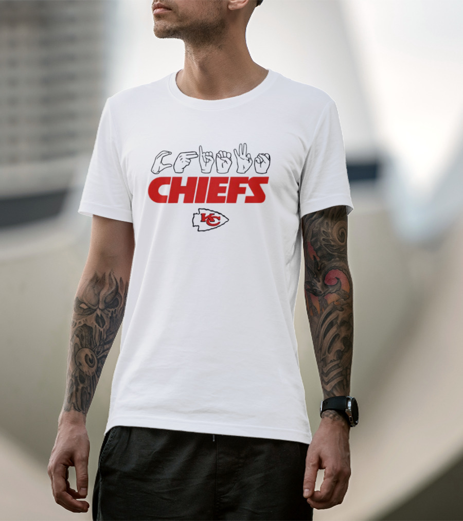 Chiefs Love Sign KC Arrowhead Football Chiefs T-Shirt