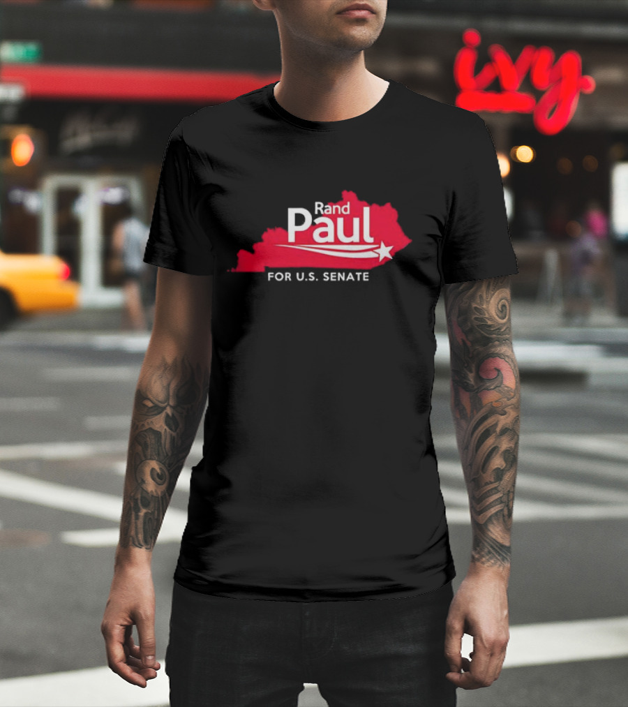 Rand Paul For U.S. Senate Kentucky Map Campaign T-Shirt