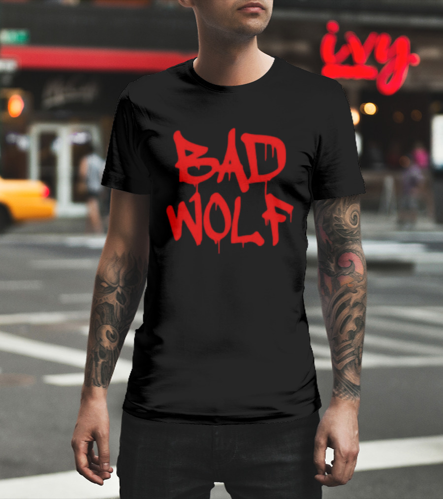 Weaver Bad Wolf Dripping Red Graffiti T-Shirt