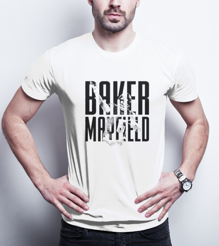 Baker Mayfield Tampa Bay Football Overlay Text T-Shirt