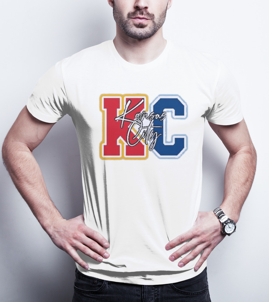 Kansas City Chiefs Royals Red Blue KC Kansas City T-Shirt