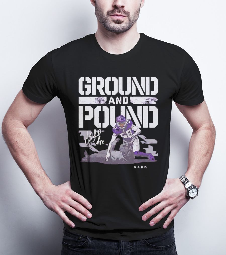 Ground And Pound Jonathan Greenard Minnesota Vikings NFL Vintage Football T-Shirt
