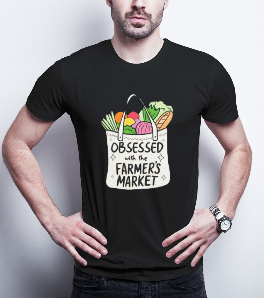 Obsessed With The Farmer’s Market Vegetables Tote Bag T-Shirt