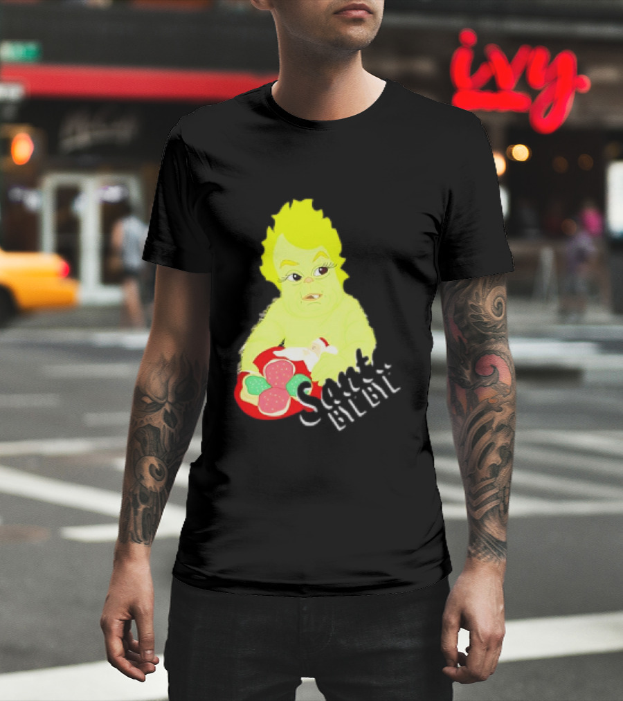 Retro Baby Grinch Santa Bye Bye T-Shirt