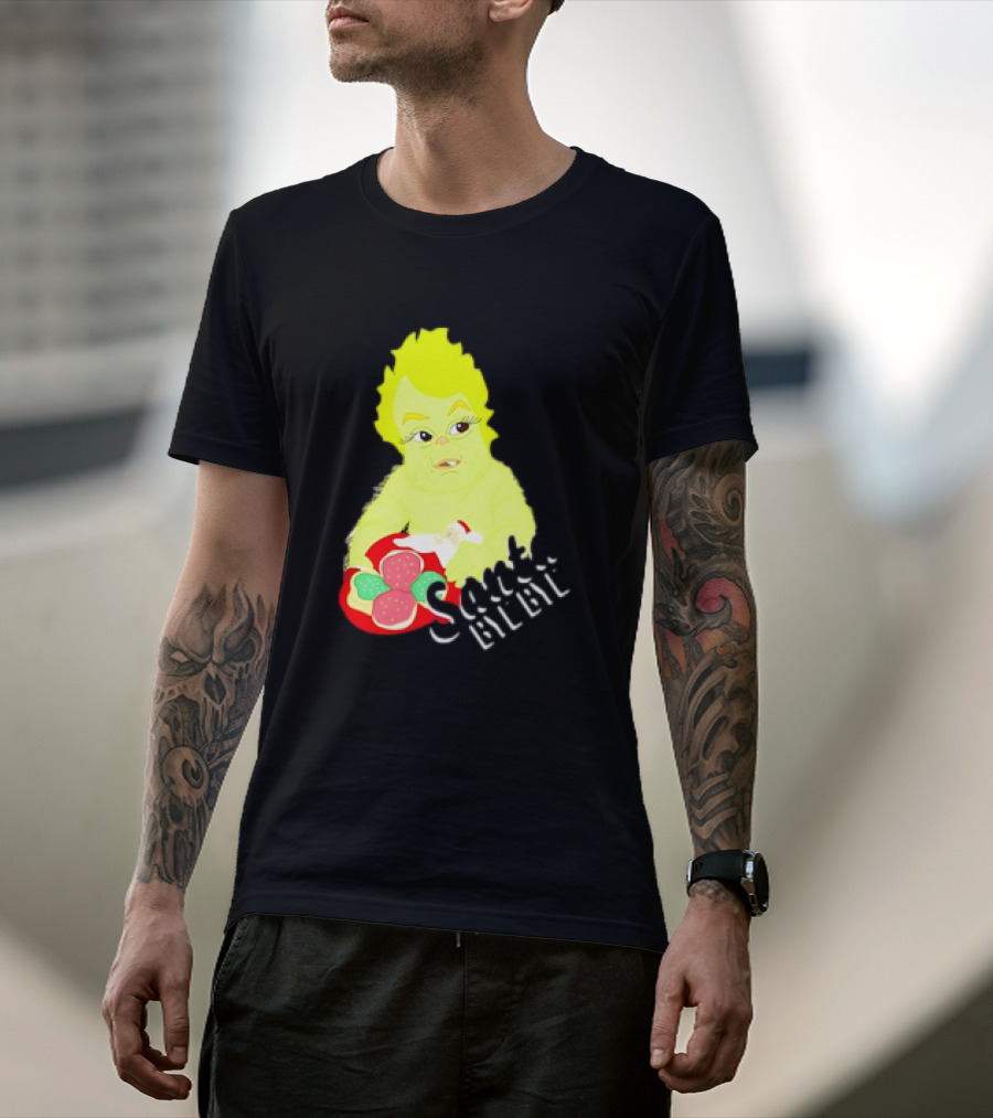Retro Baby Grinch Santa Bye Bye T-Shirt