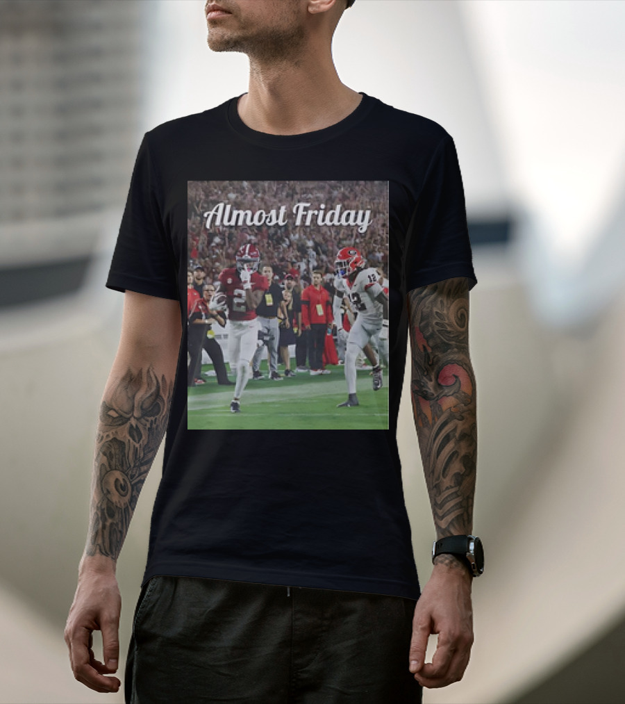 Almost Friday Ryan Williams Alabama Football Action T-Shirt