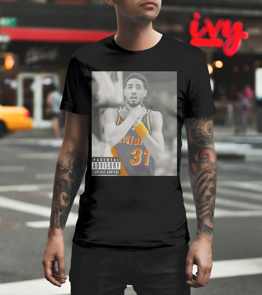 Tyrese Haliburton X Reggie Miller Indiana Pacers Knicks Killers Parental Advisory 31 T-Shirt