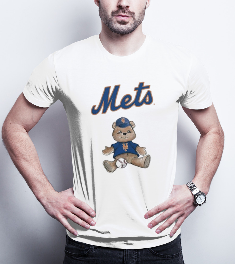 New York Mets Teddy Bear With Baseball T-Shirt