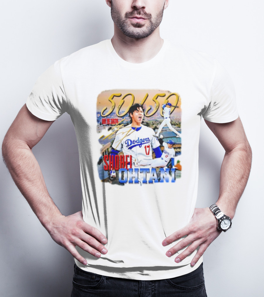 50 50 Club Shohei Ohtani Los Angeles Dodgers T-Shirt