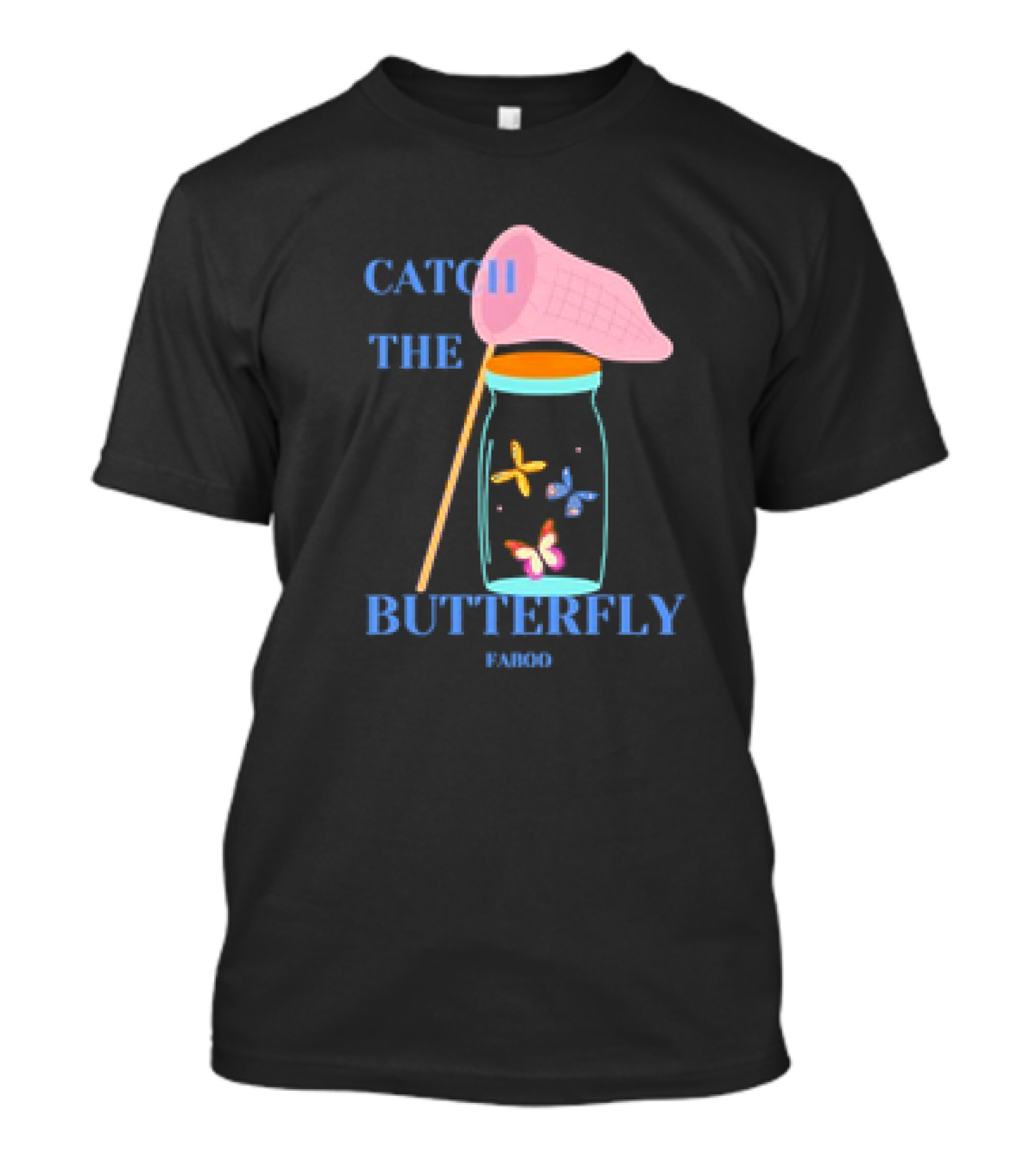 Catch The Butterfly Faboo Jar And Net T-Shirt