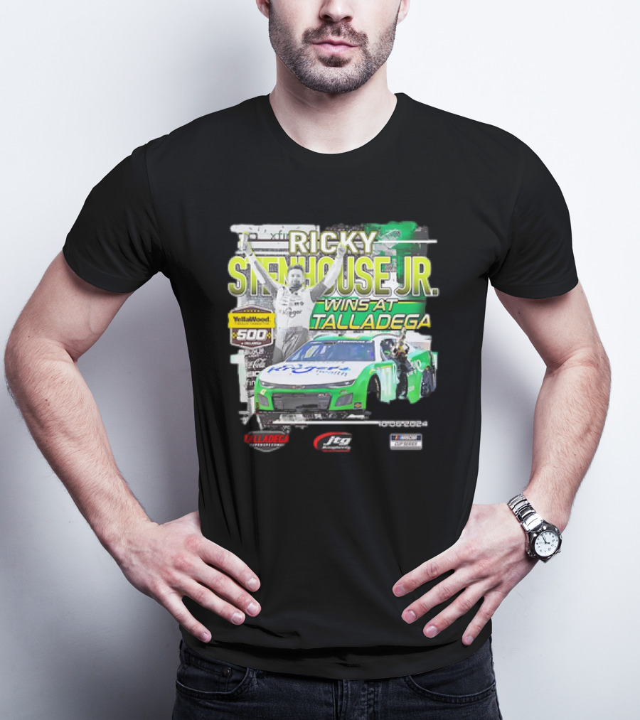 Ricky Stenhouse Jr. Wins At Talladega YellaWood 500 Race T-Shirt
