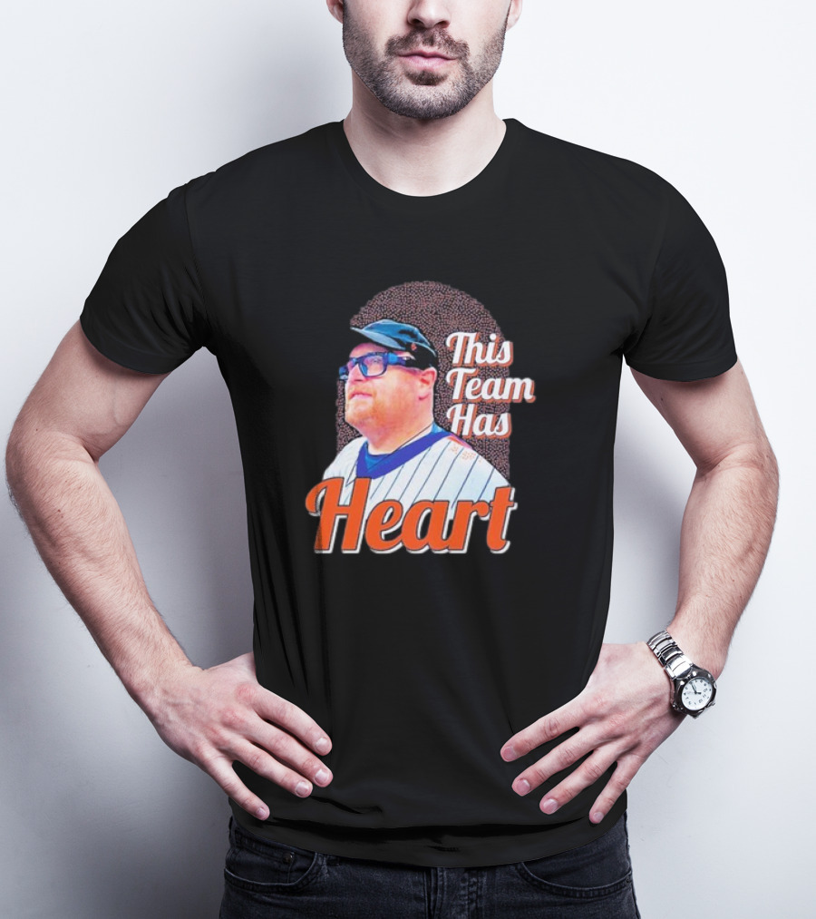 Frank Fleming This Team Has Heart New York Mets T-Shirt