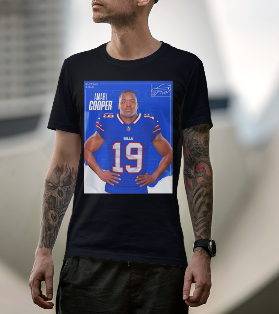 Amari Cooper Buffalo Bills NFL Football Player Card T-Shirt