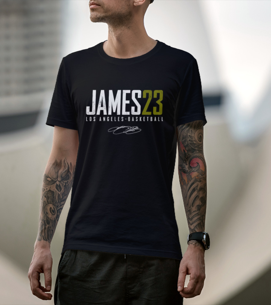 LeBron James Los Angeles Basketball James23 Signature T-Shirt