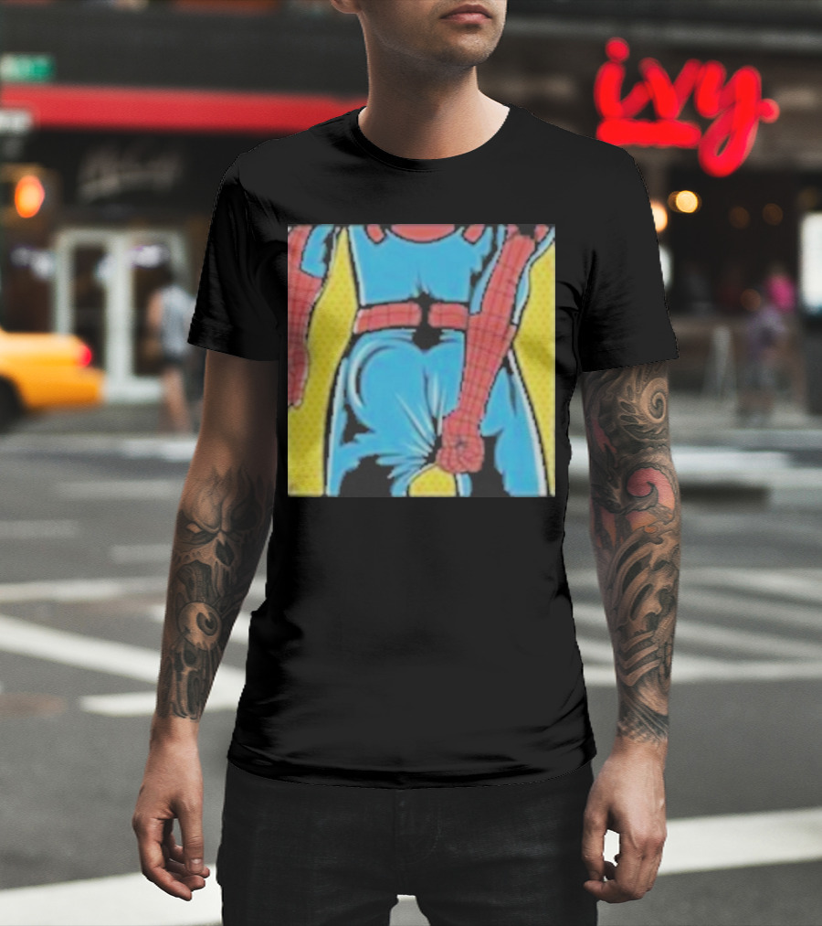 Spider-Man Suit Tightness Issue Visual Pop T-Shirt