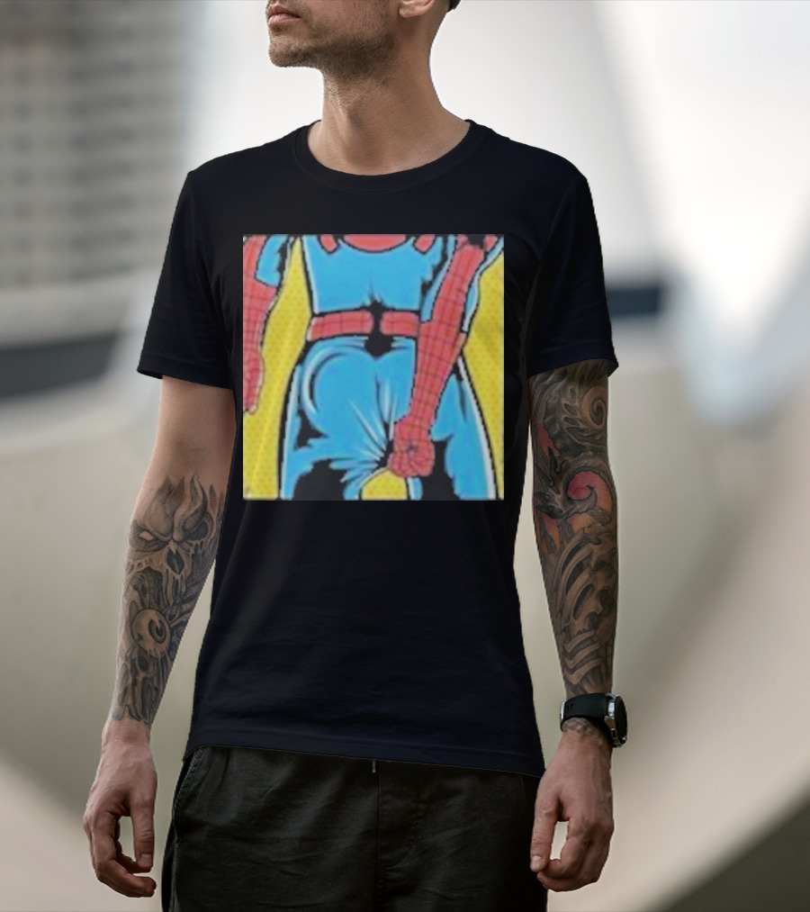 Spider-Man Suit Tightness Issue Visual Pop T-Shirt