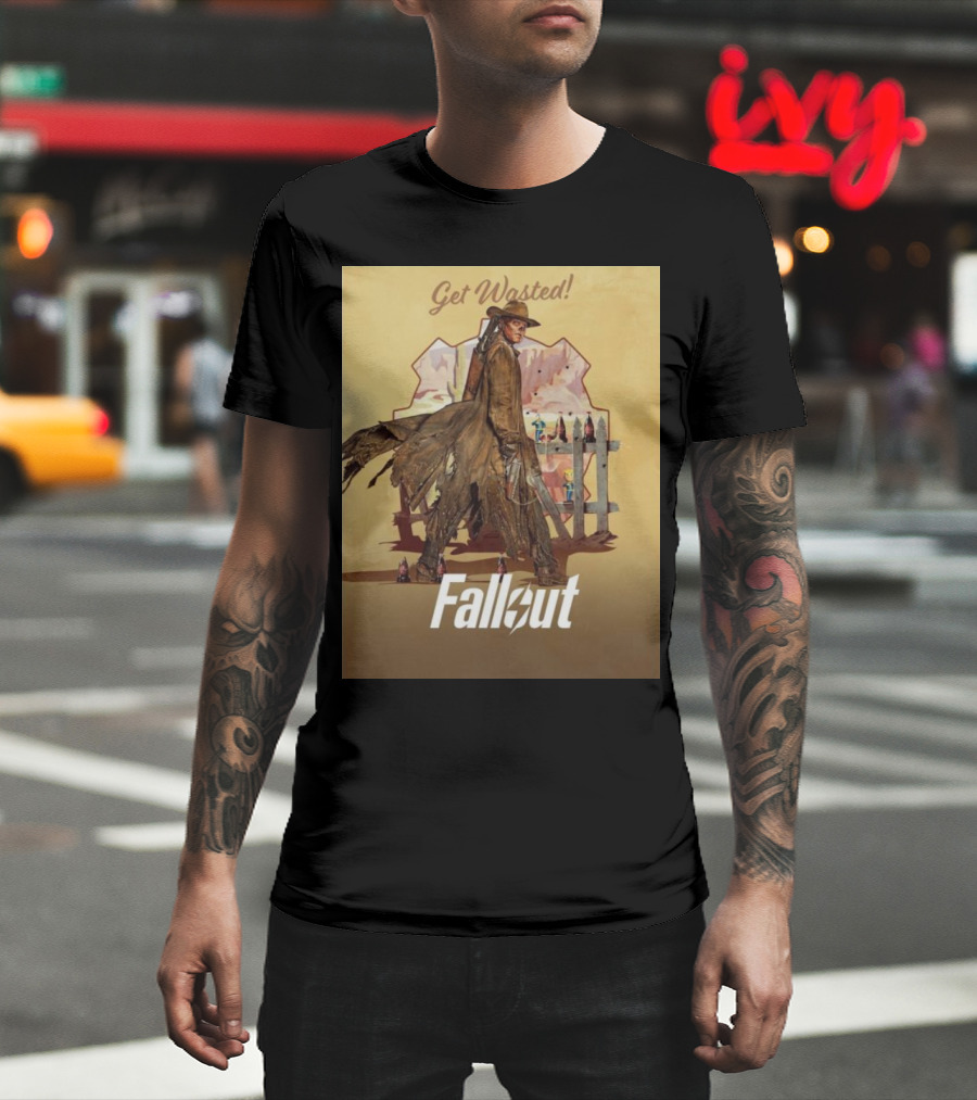 Get Wasted Fallout Series Western Theme Premieres April 12 On Prime Video T-Shirt
