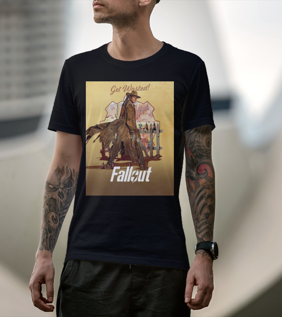 Get Wasted Fallout Series Western Theme Premieres April 12 On Prime Video T-Shirt