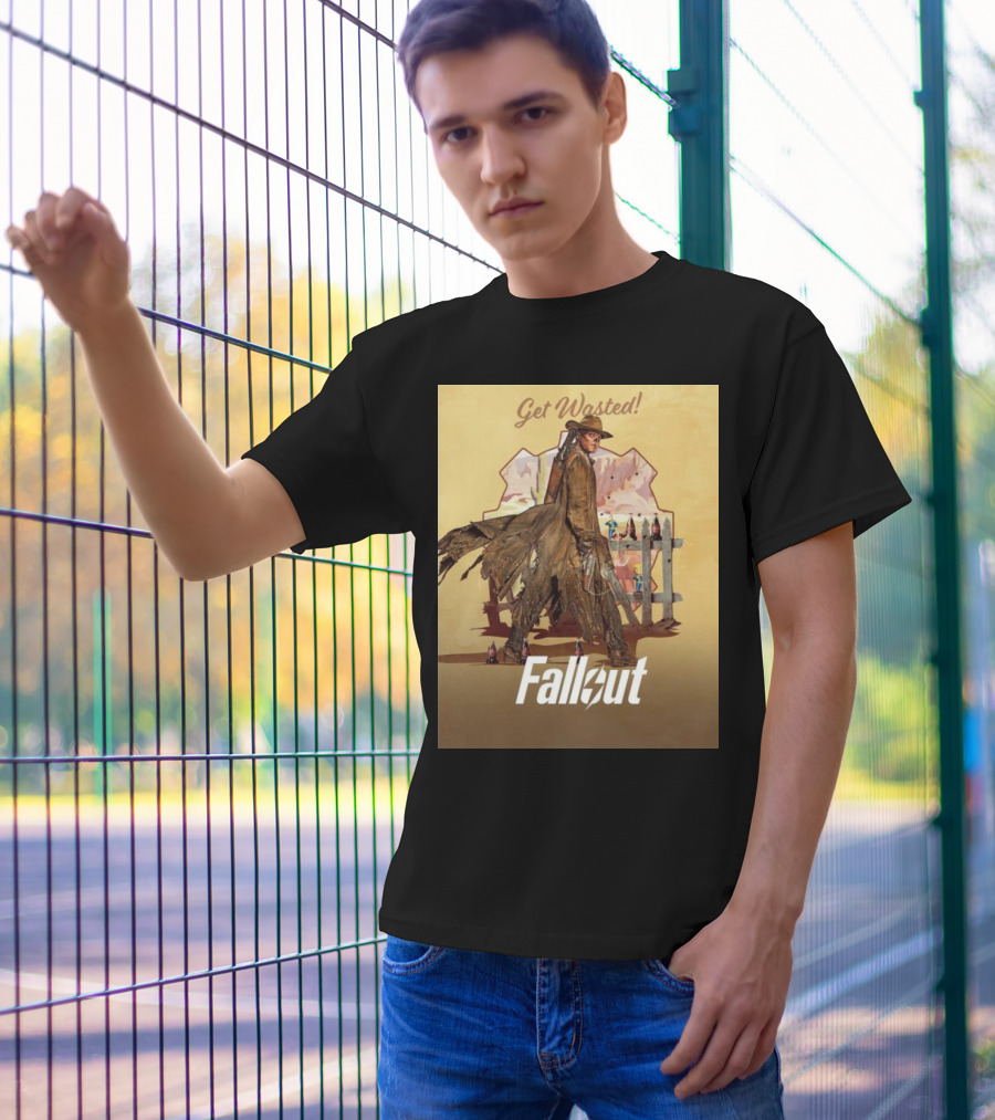 Get Wasted Fallout Series Western Theme Premieres April 12 On Prime Video T-Shirt