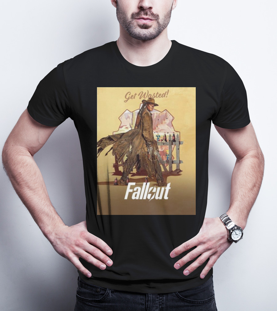 Get Wasted Fallout Series Western Theme Premieres April 12 On Prime Video T-Shirt