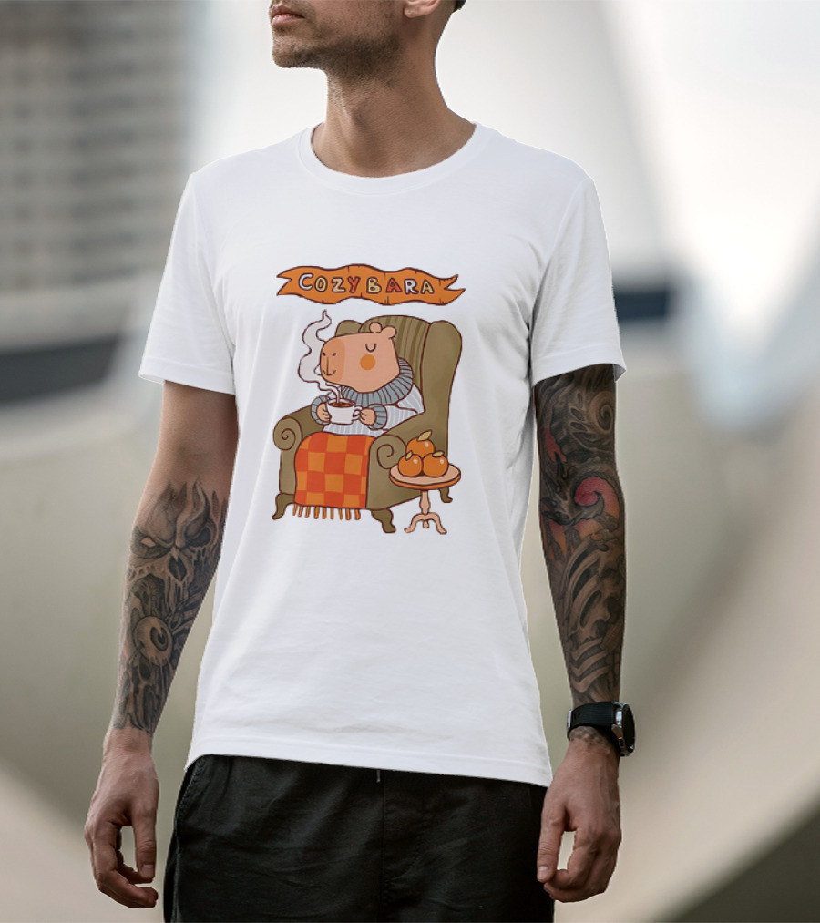 Cozybara Capybara Meme Cute T-Shirt