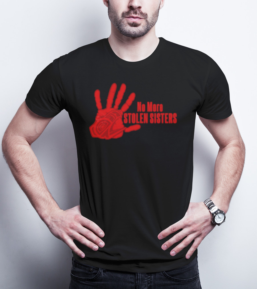 No More Stolen Sisters Red Blood Hand T-Shirt