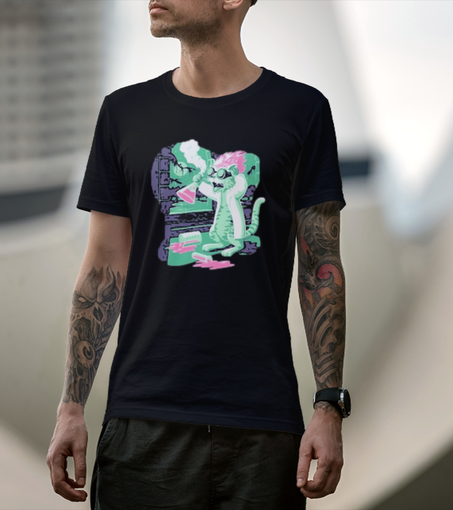 Kyle’s Corner Feline Weird Oct 24-27 Live Oak FL Mad Scientist Cat Lab T-Shirt