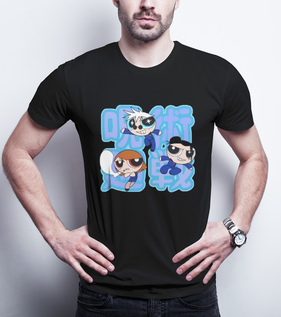 Jujutsu Kaisen Powerpuff Girls Gojo Satoru Mashup T-Shirt