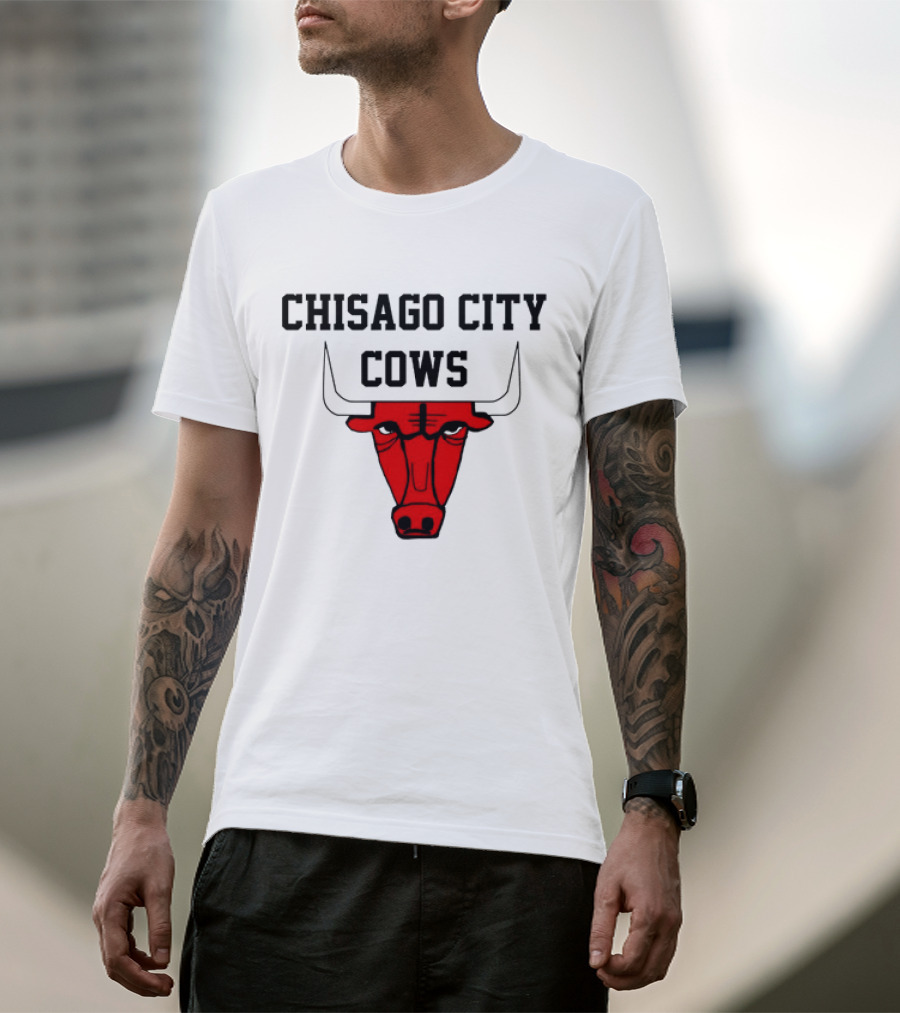 Chisago City Cows Red Bull Head T-Shirt