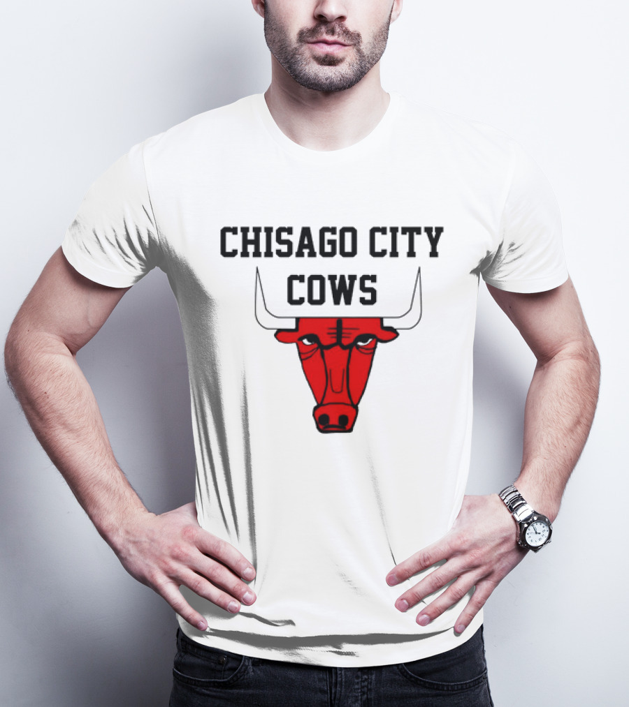 Chisago City Cows Red Bull Head T-Shirt