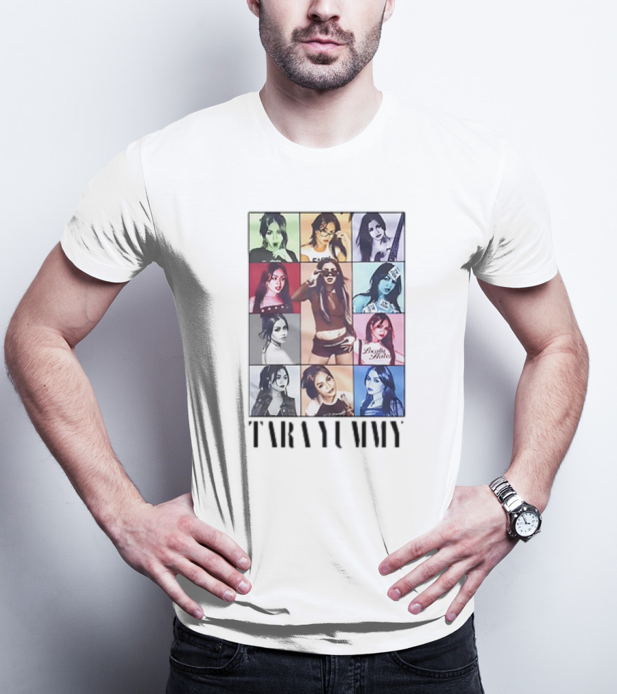 Tara Yummy Colorful Era Photos Montage T-Shirt