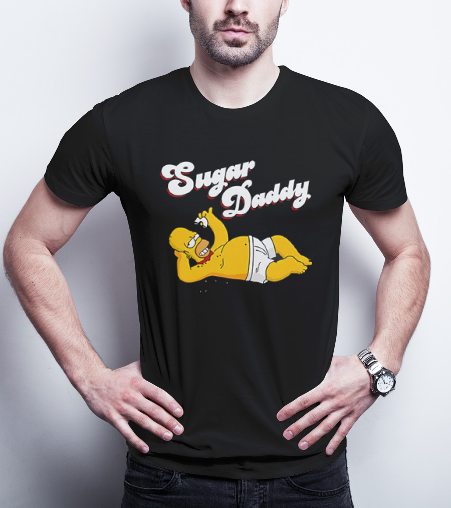 Homer Simpson Sugar Daddy The Simpsons Iconic Pose T-Shirt