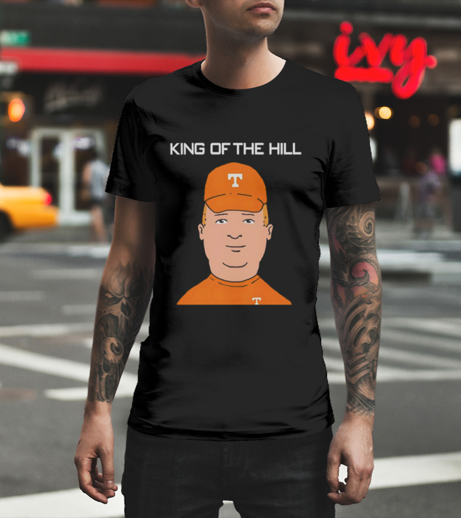 Tennessee Volunteers King Of The Hill T Logo Cartoon T-Shirt