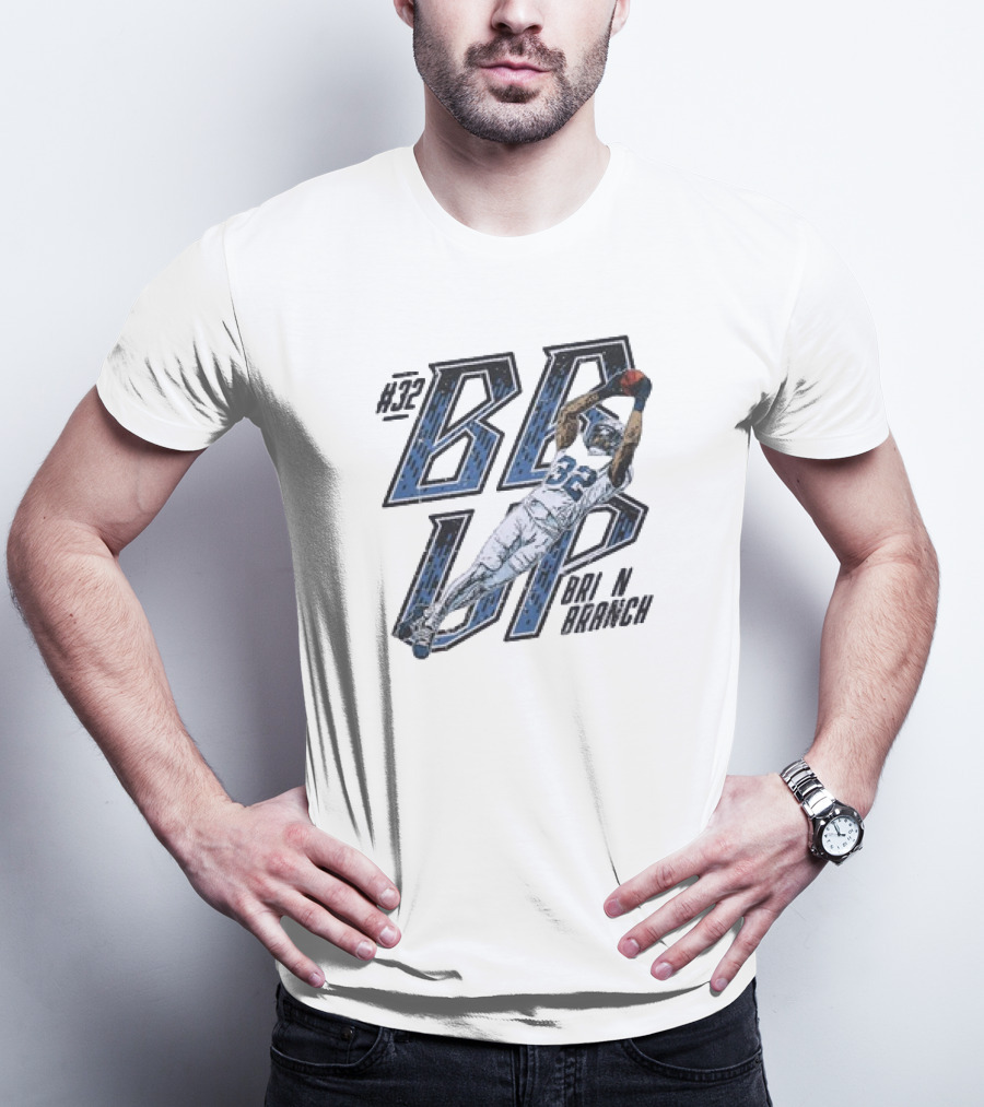 Brian Branch #32 BB Up Detroit Lions Football Catch T-Shirt