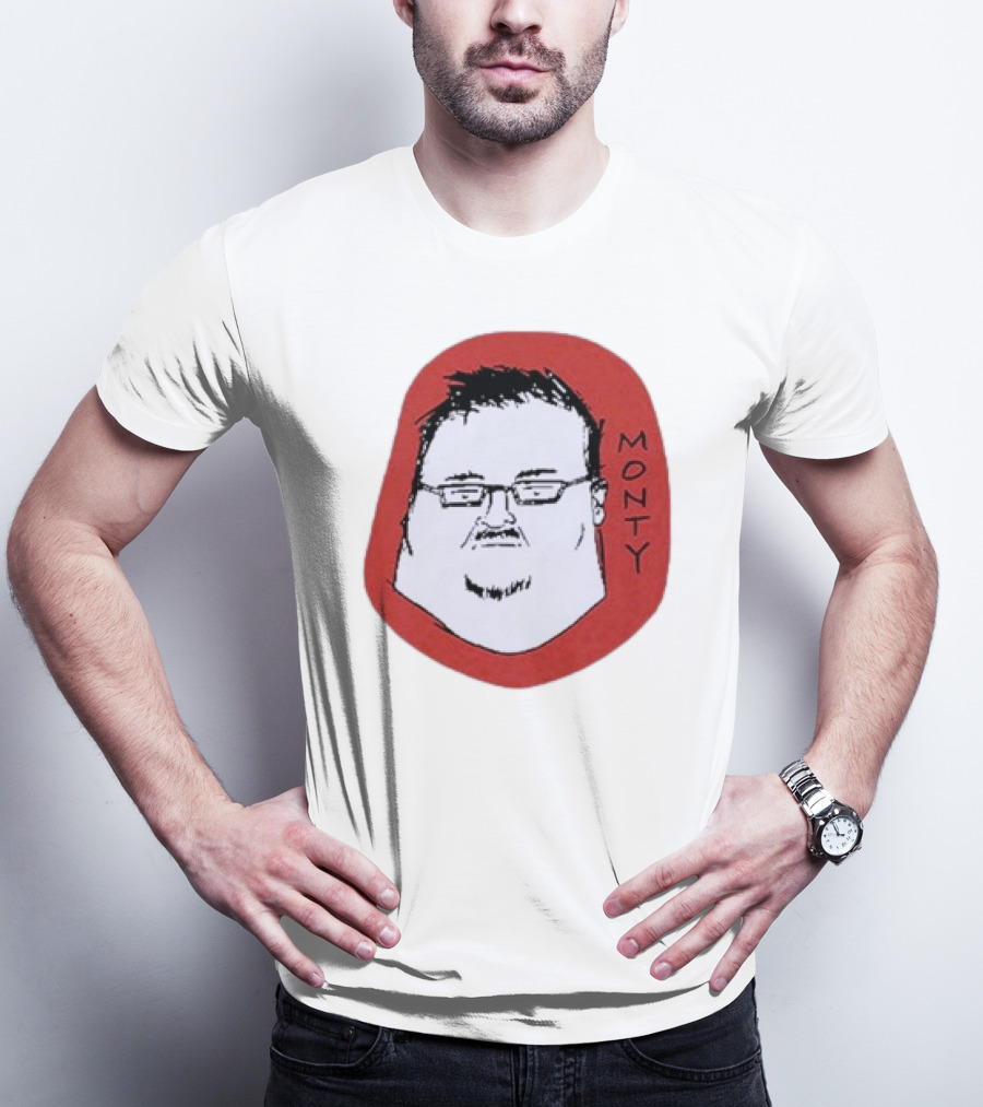 Monty Drawing With Glasses And Goatee T-Shirt