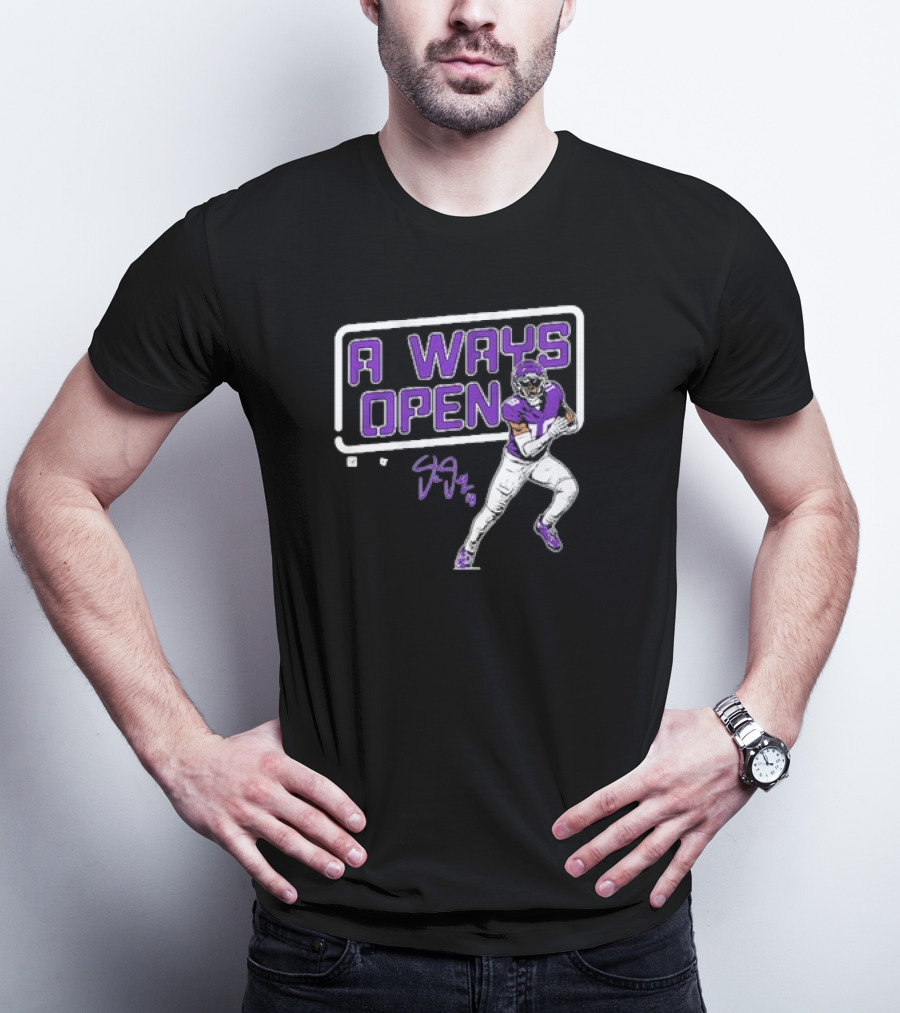 Justin Jefferson Always Open Football Player Signature T-Shirt