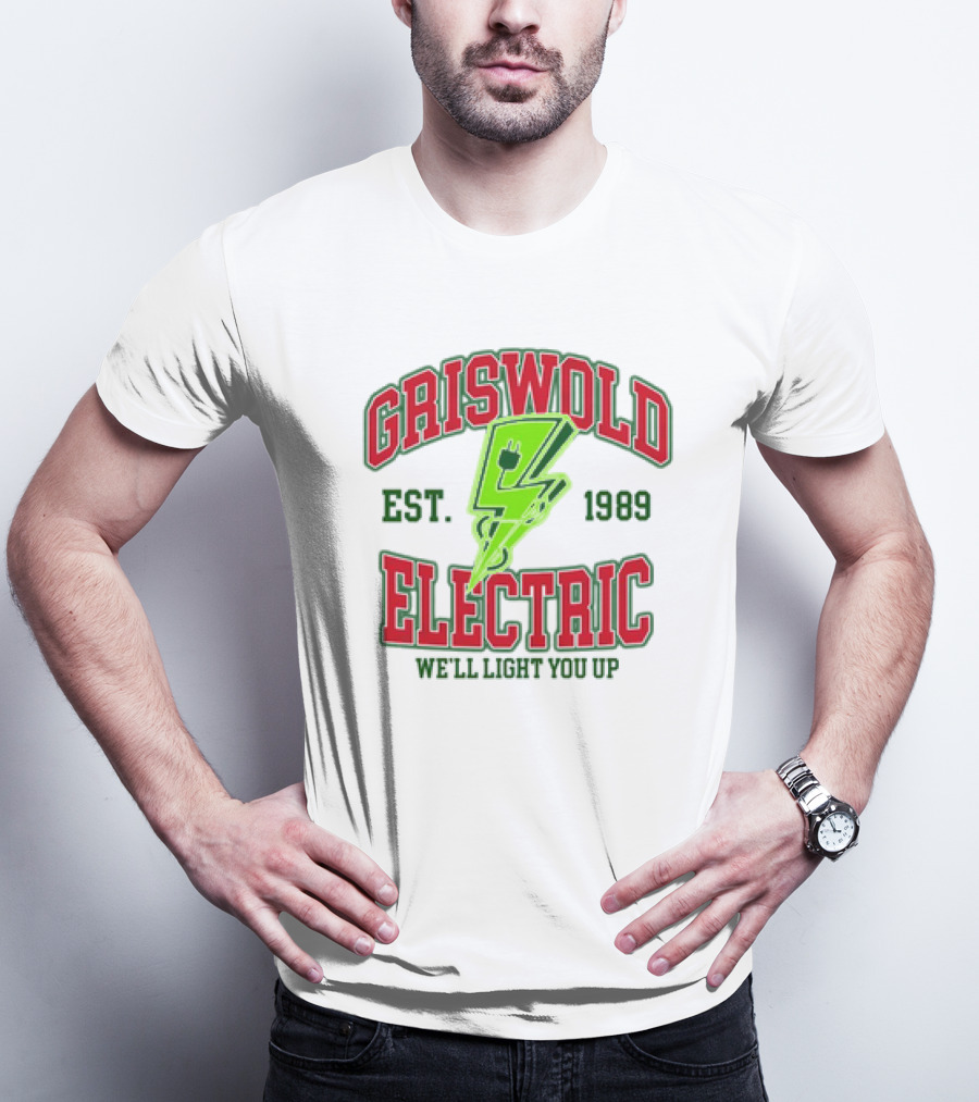 Griswold Electric Est. 1989 We'll Light You Up Retro T-Shirt