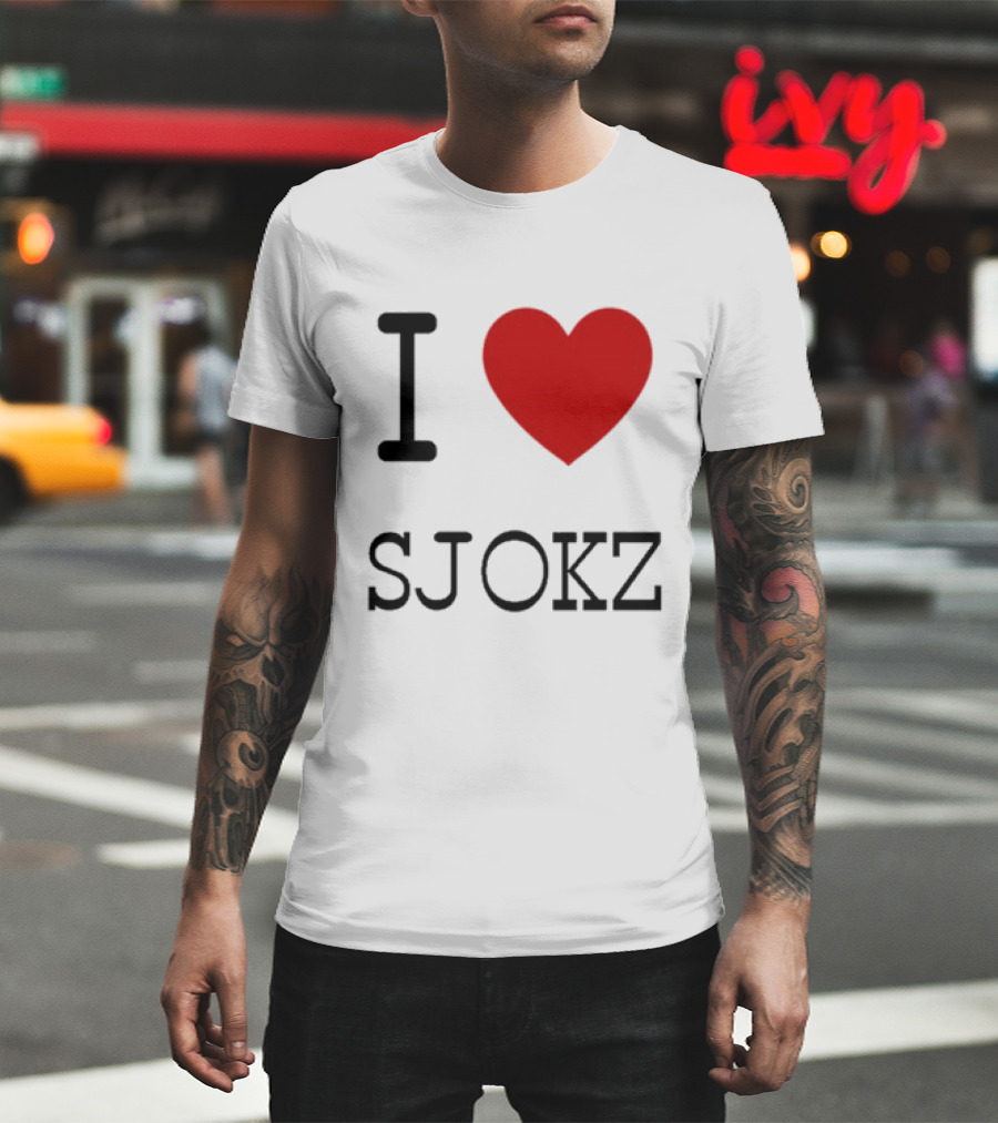 I Love Sjokz Fan T-Shirt Celebrating Popular Presenter T-Shirt