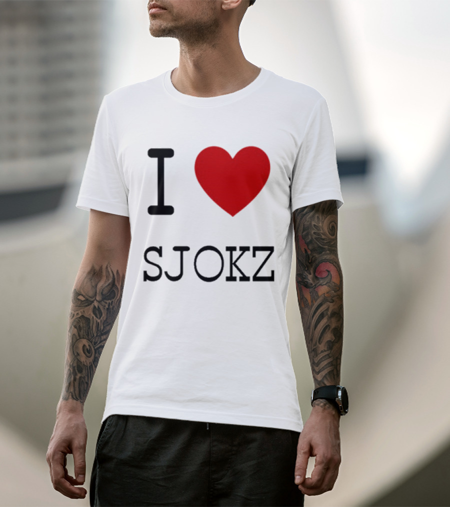 I Love Sjokz Fan T-Shirt Celebrating Popular Presenter T-Shirt
