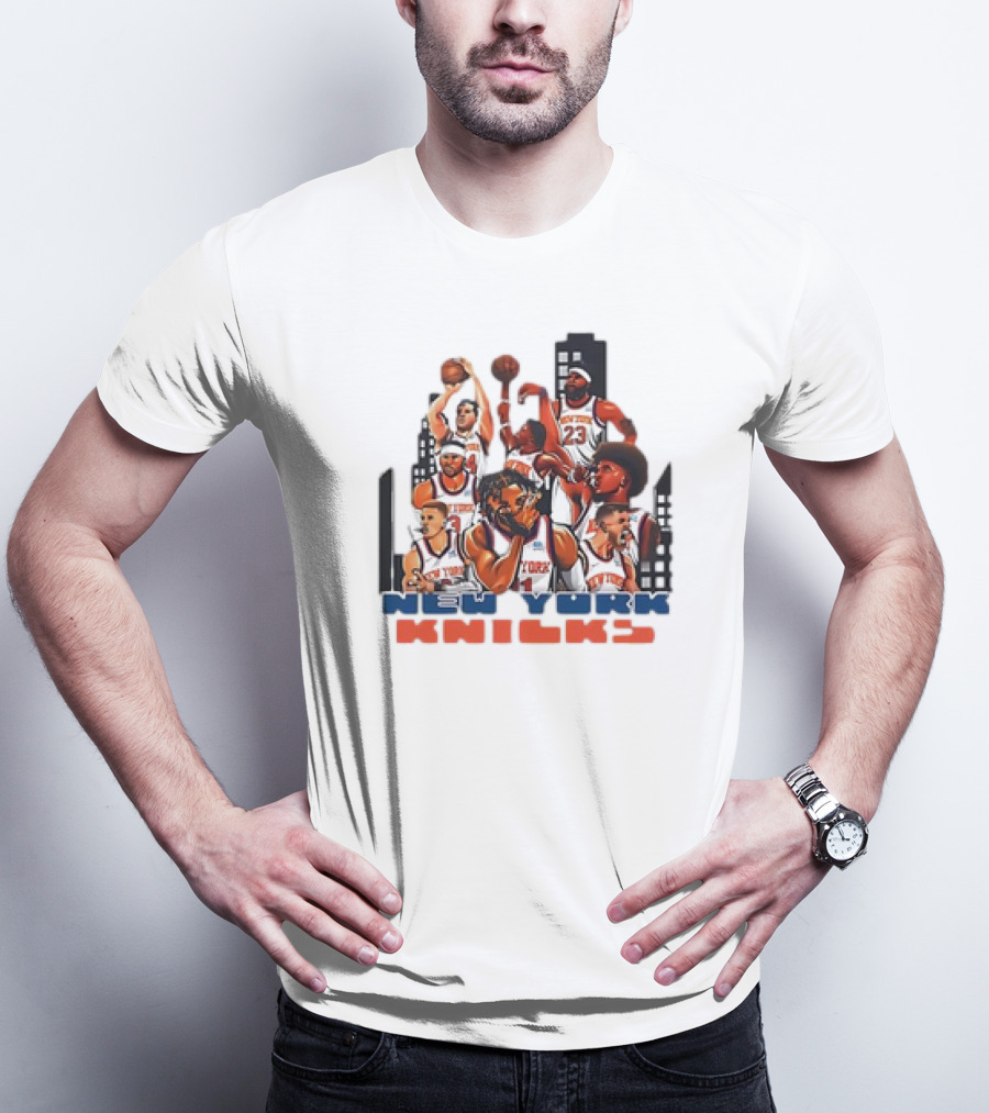 Jalen Brunson New York Knicks Basketball Team New Era T-Shirt