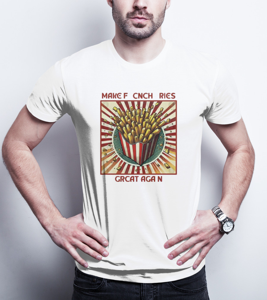 MagaDonalds Make French Fries Great Again Retro T-Shirt