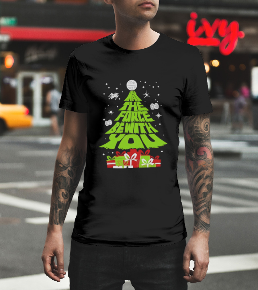 Star Wars May The Force Be With You Christmas Tree T-Shirt