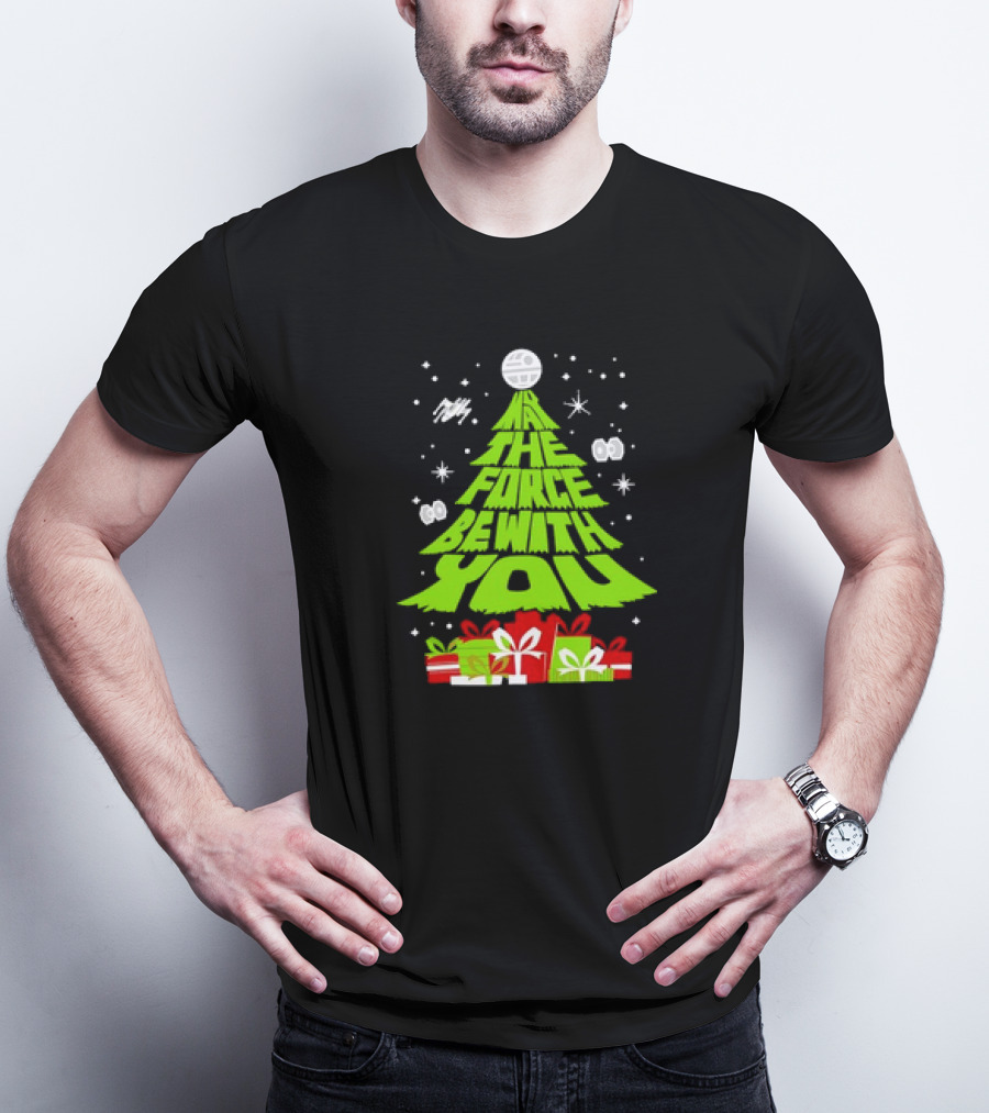 Star Wars May The Force Be With You Christmas Tree T-Shirt