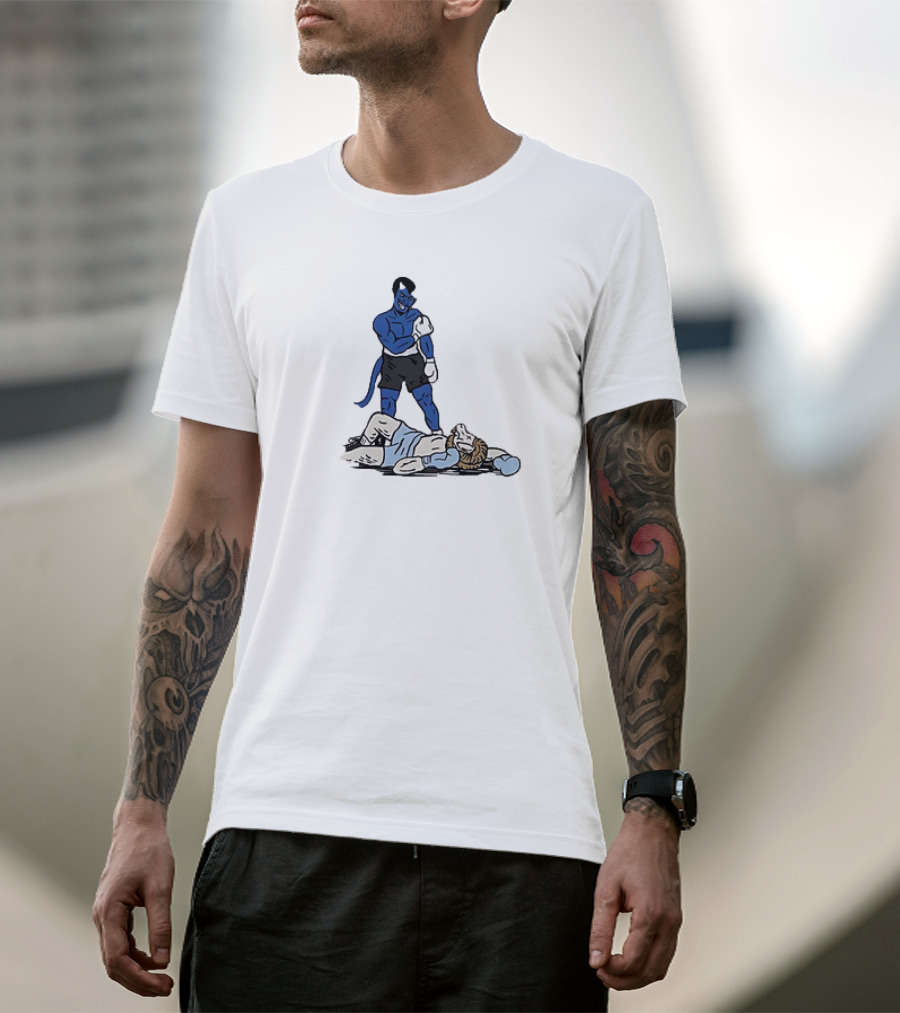 Duke Blue Devils Defeat North Carolina Tar Heels Boxing Match Victory T-Shirt