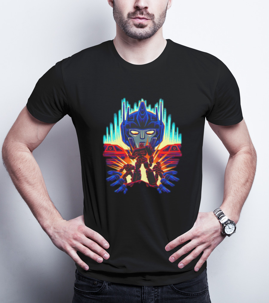 Transformers One Together As One Optimus Prime Neon T-Shirt